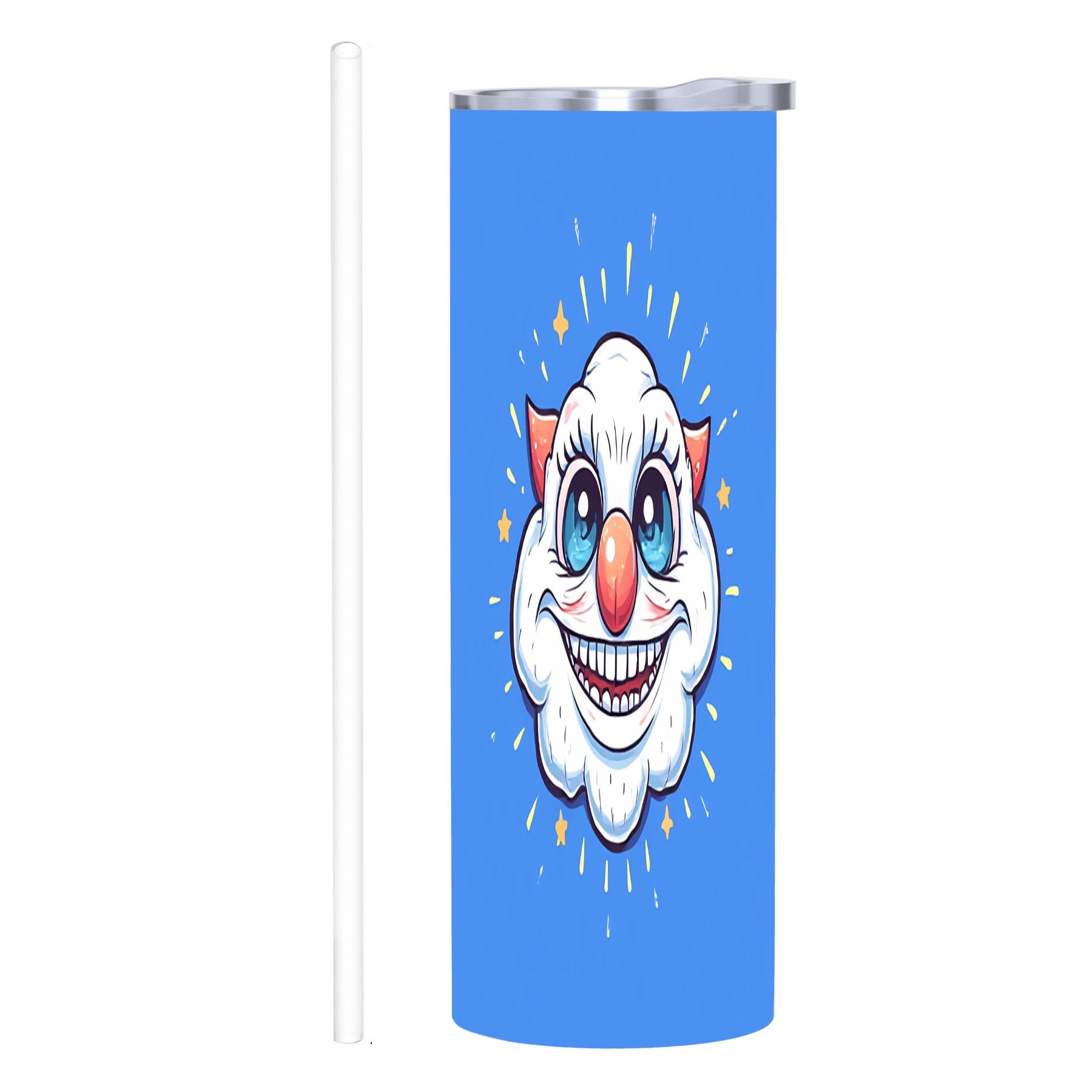 20 oz Stainless Steel Insulated Tumbler - Blue with Cartoon Creature ...