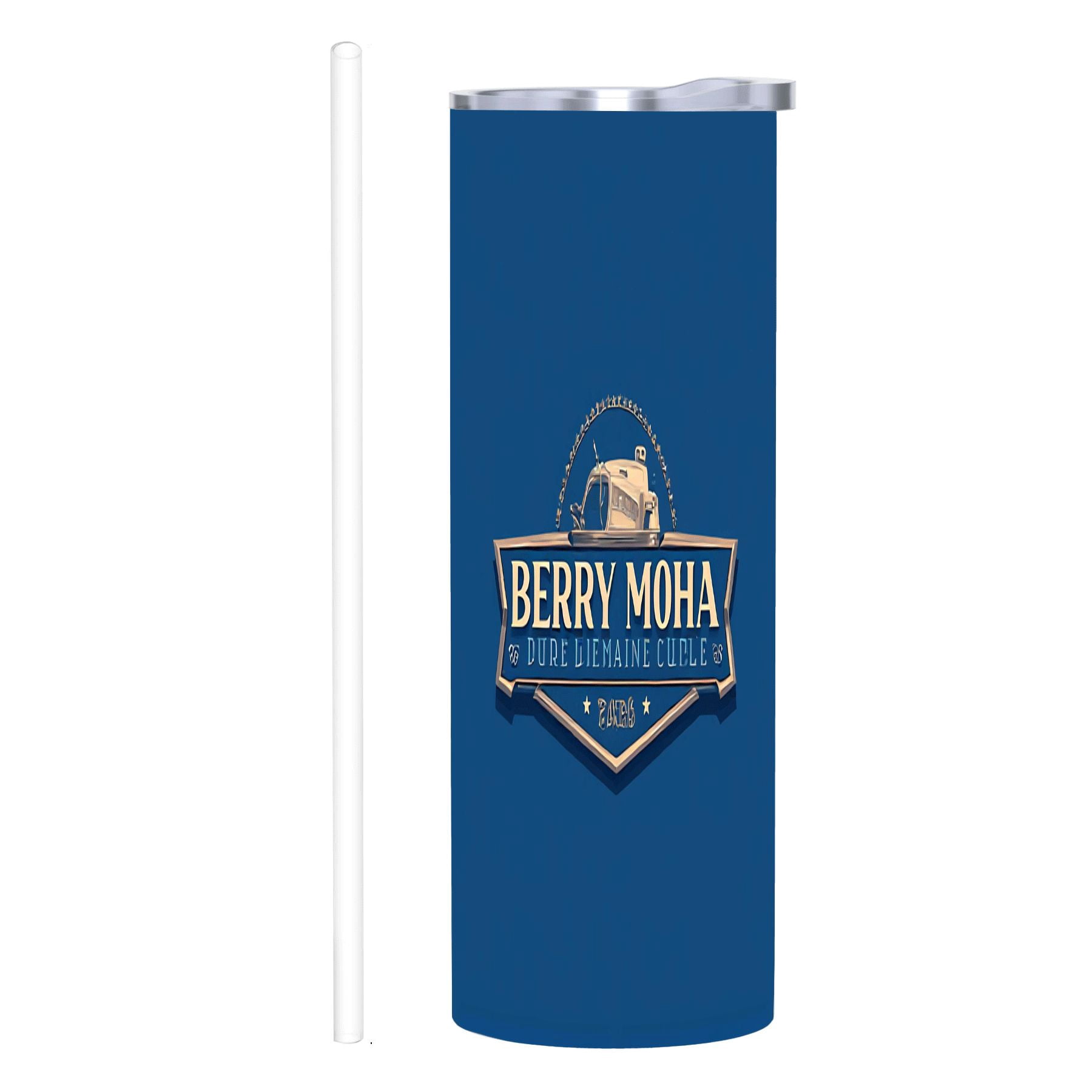 20 oz Stainless Steel Insulated Tumbler - Blue with ' MOHA ' Coffee ...