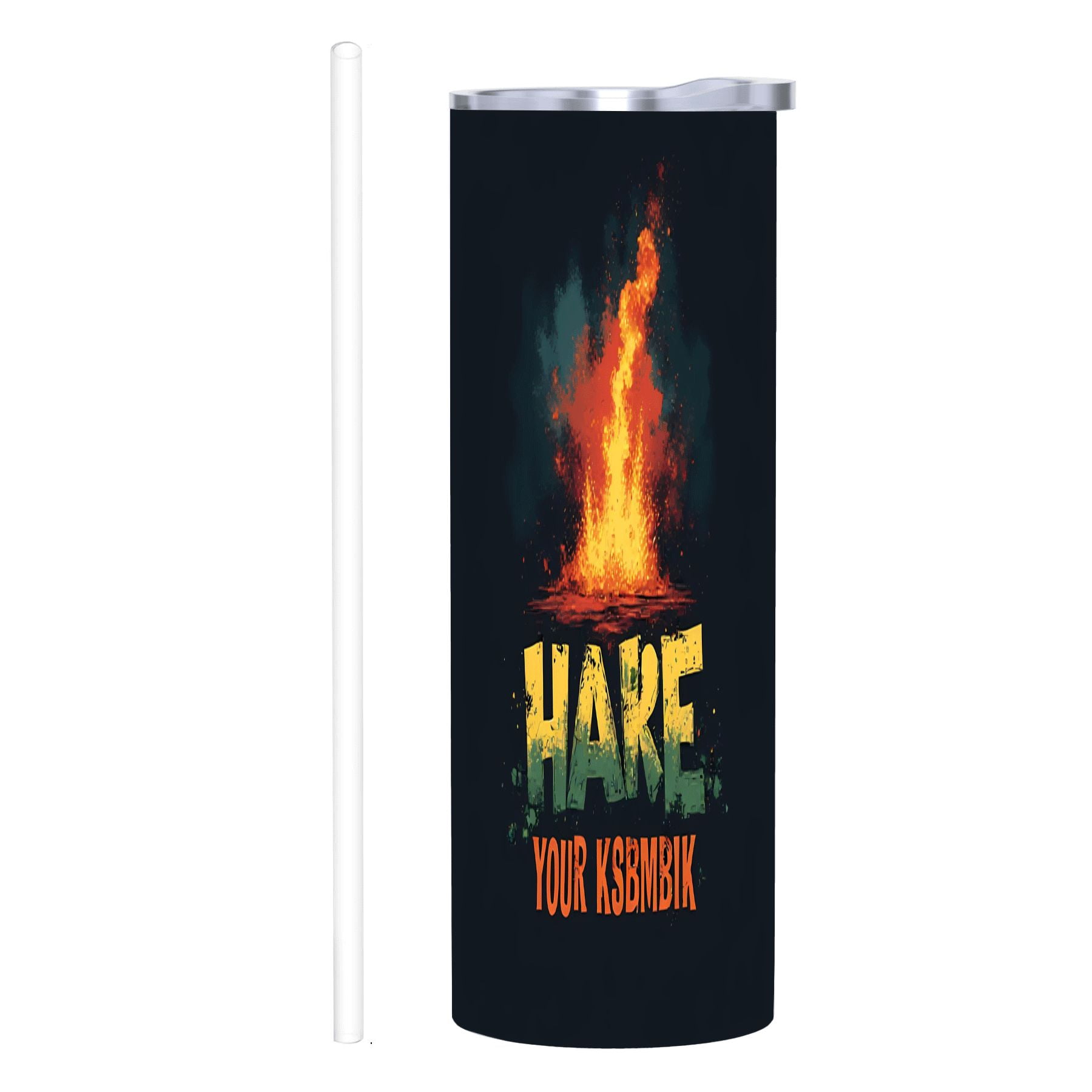 20 oz Stainless Steel Insulated Tumbler - Bold Fire Graphic ' HAKE YOUR ...