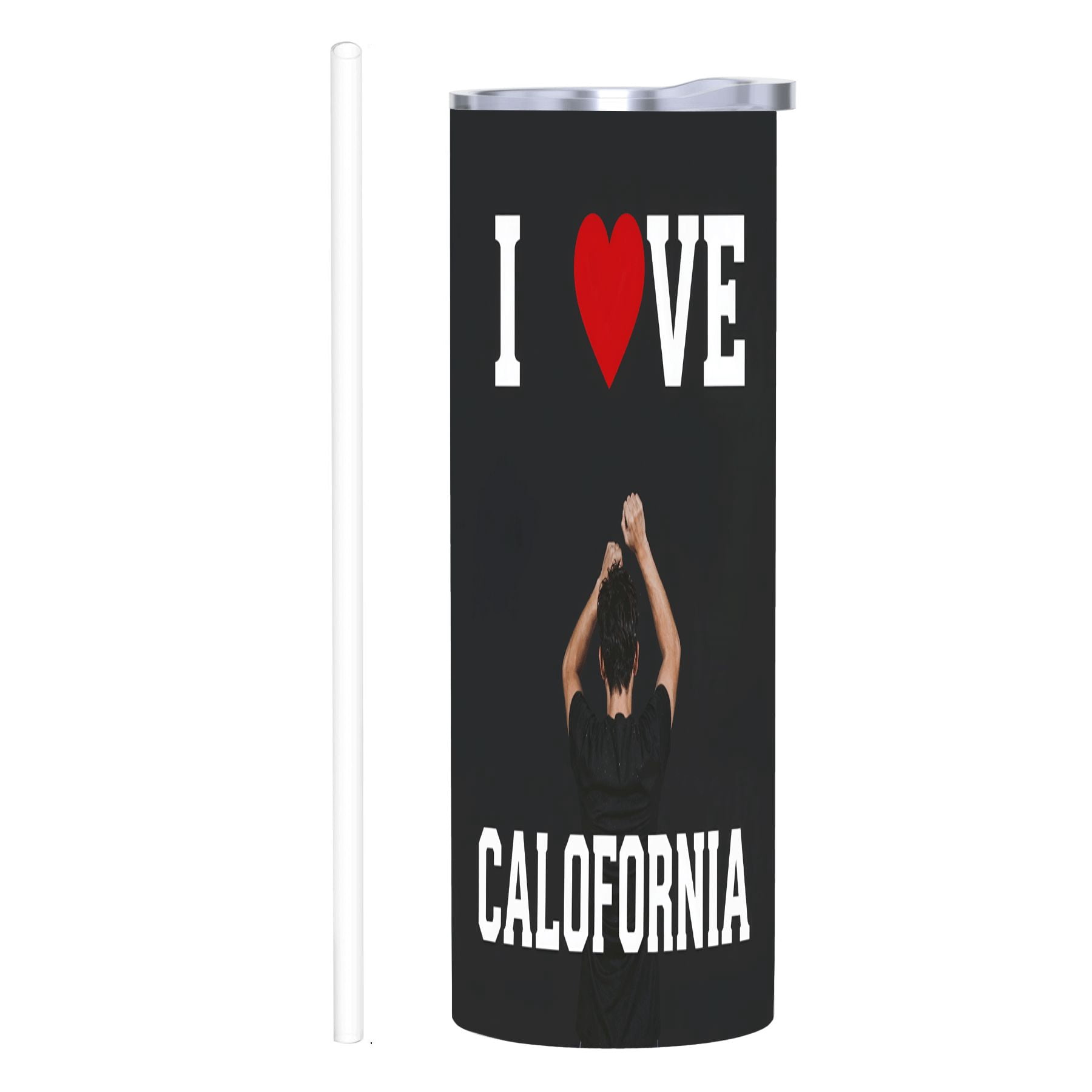 20 oz Stainless Steel Insulated Tumbler - Bold " I ️ CALIFORNIA ...