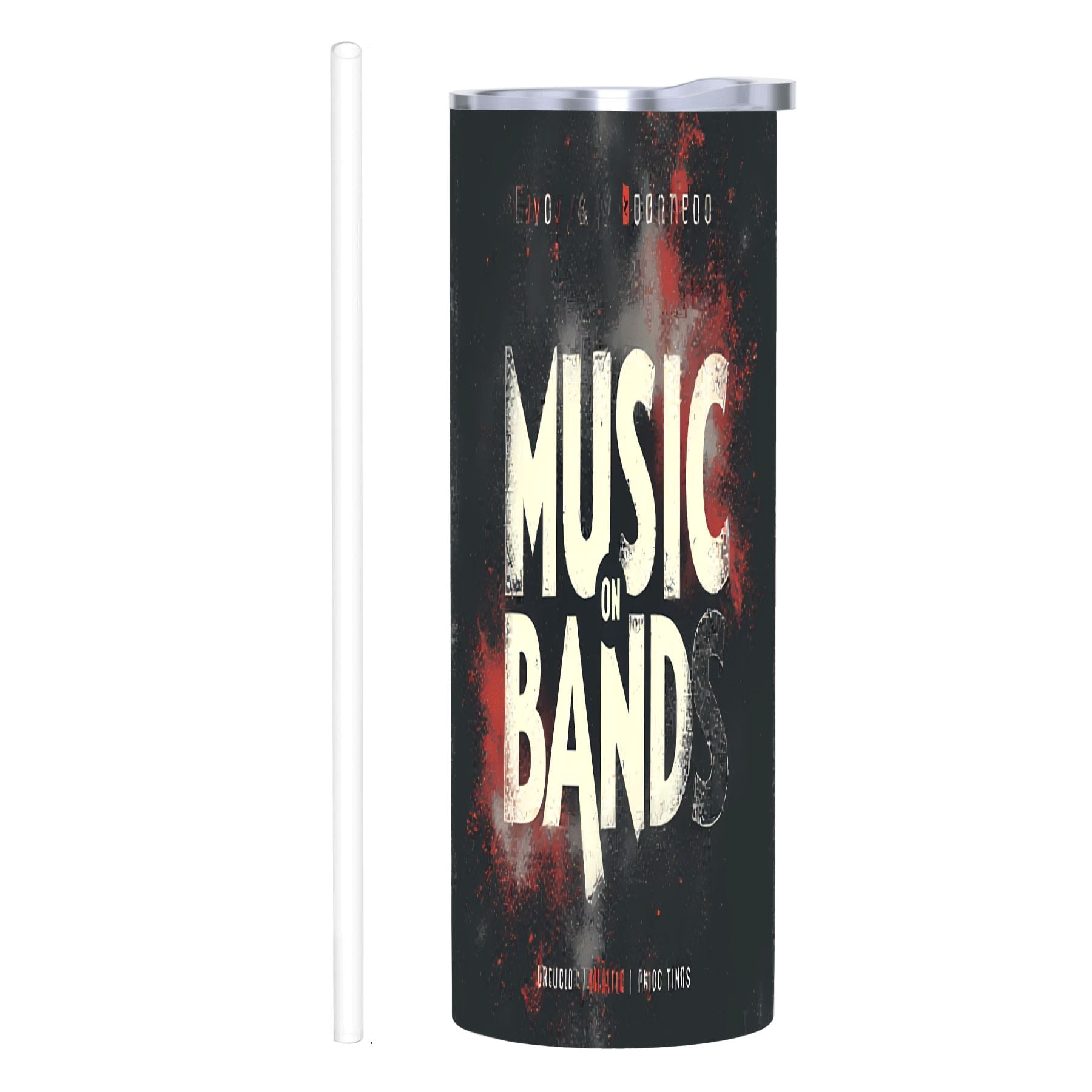 20 oz Stainless Steel Insulated Tumbler - Bold ' MUSIC ON BANDS ...