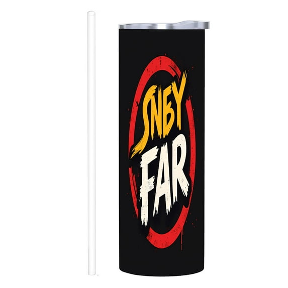 20 oz Stainless Steel Insulated Tumbler - Bold ' SNBY FAR ' Design with ...