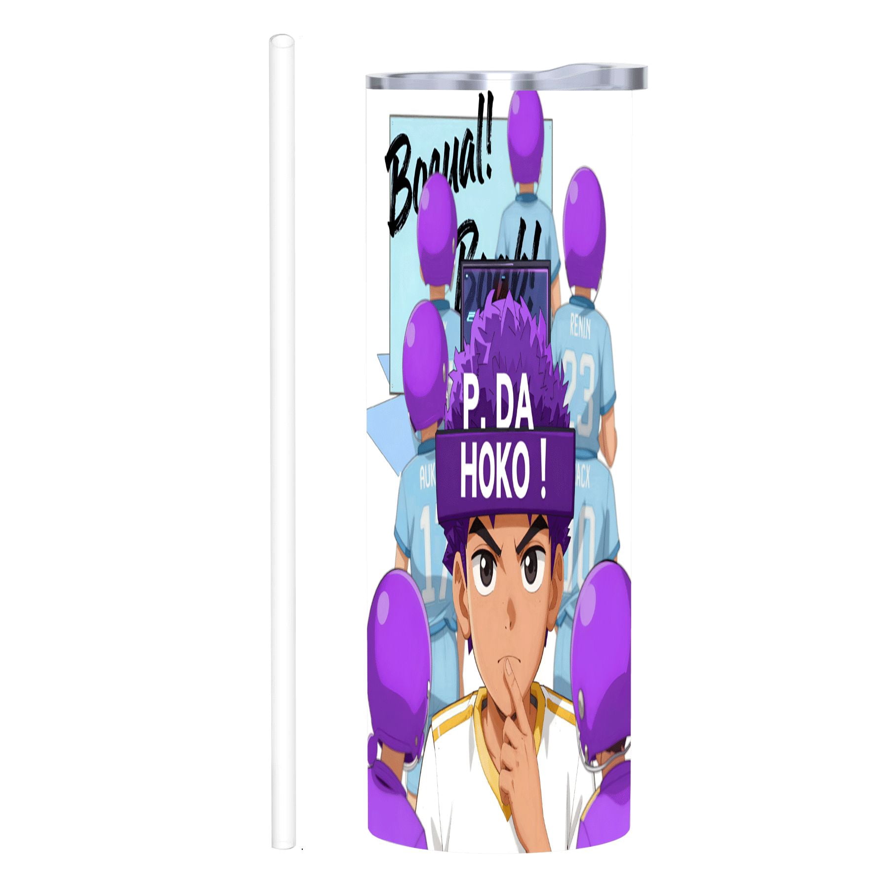 20 oz Stainless Steel Insulated Tumbler - Cartoon Character Design with ...