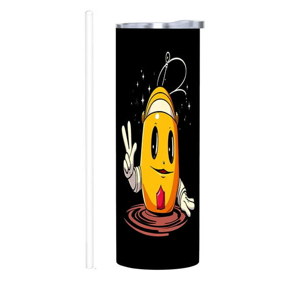 20 oz Stainless Steel Insulated Tumbler - Cartoon Character Design with ...