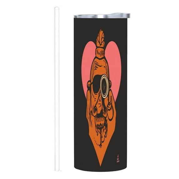 20 oz Stainless Steel Insulated Tumbler - Cartoon Character Design with ...