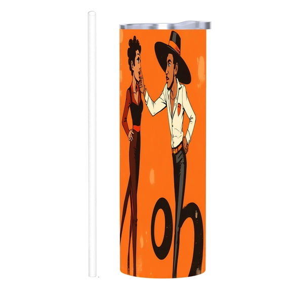 20 oz Stainless Steel Insulated Tumbler - Cartoon Characters Design ...