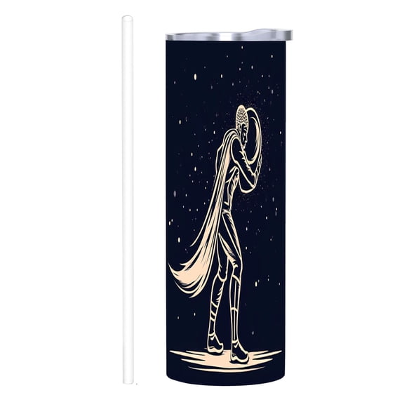 20 oz Stainless Steel Insulated Tumbler - Celestial Dance Design Dark ...