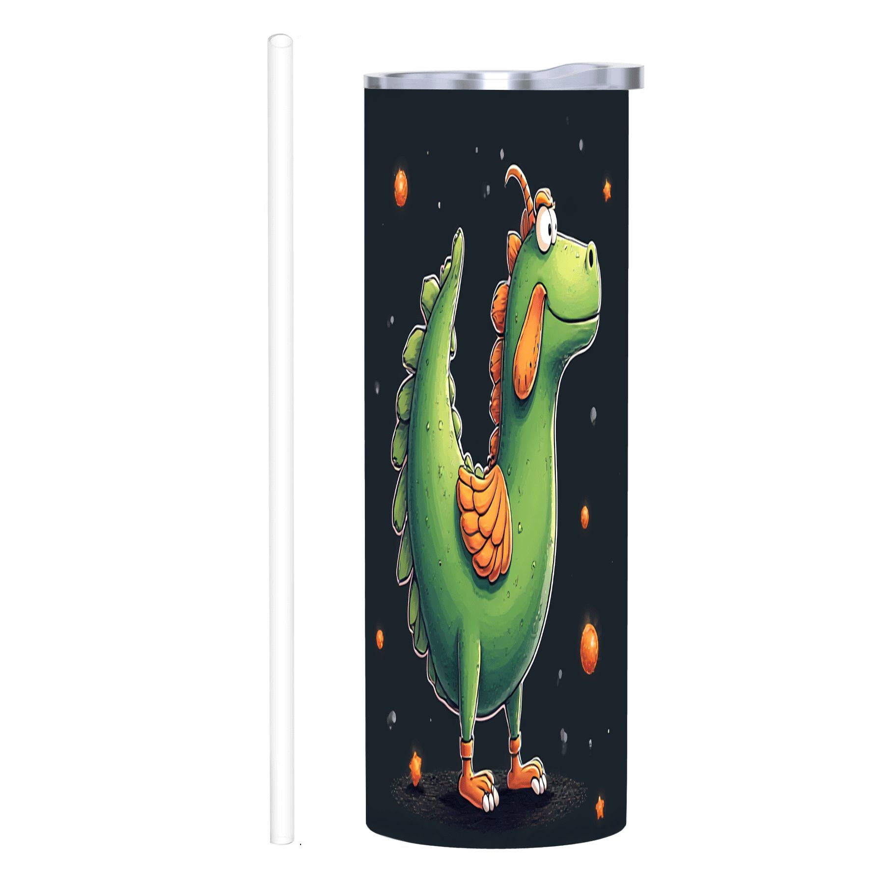 20 oz Stainless Steel Insulated Tumbler - Cheerful Cartoon Design with ...
