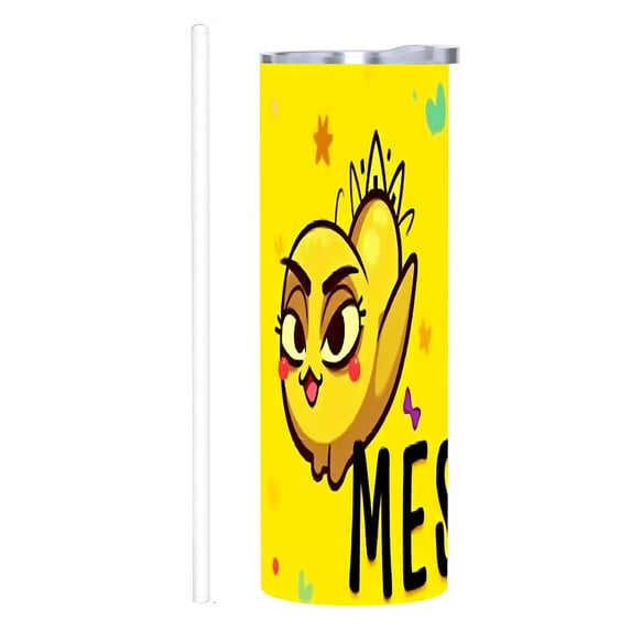 20 oz Stainless Steel Insulated Tumbler - Cheerful Yellow Bird ...