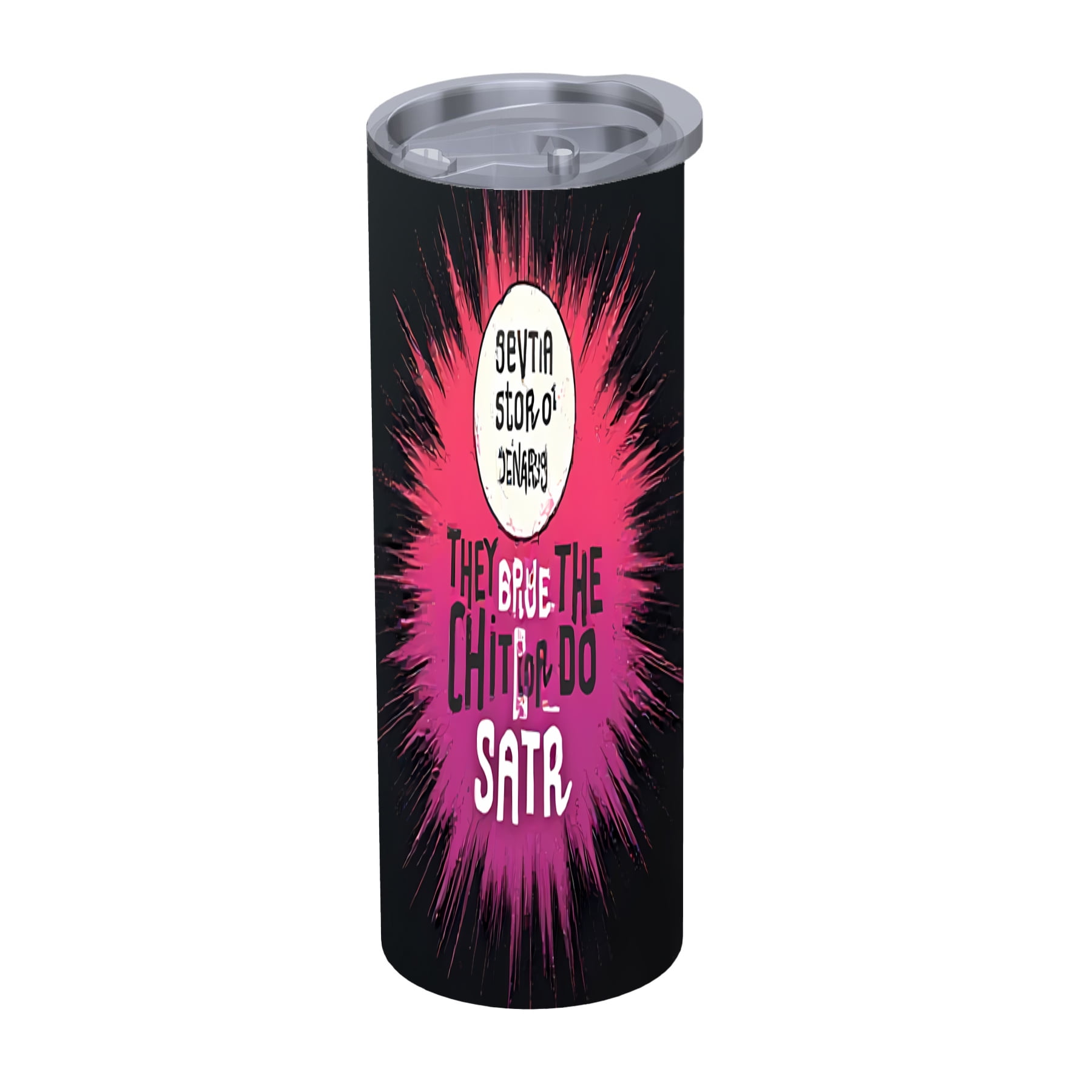 20 oz Stainless Steel Insulated Tumbler - Chic Design with Bold Text ...