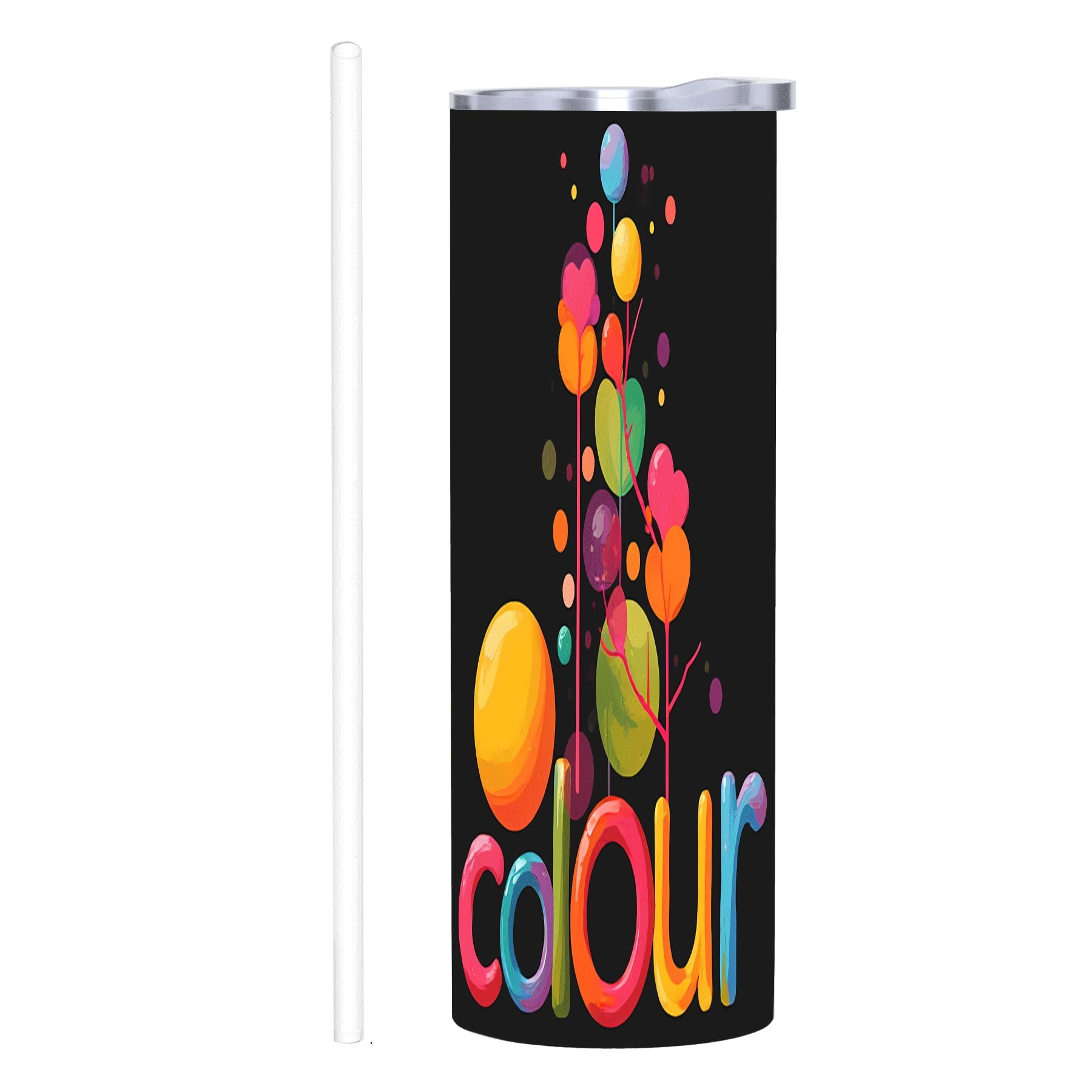 20 oz Stainless Steel Insulated Tumbler - Colorful Abstract Balloon ...