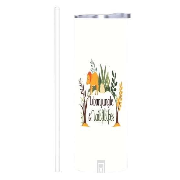 20 oz Stainless Steel Insulated Tumbler - Colorful Bear & Nature Design ...