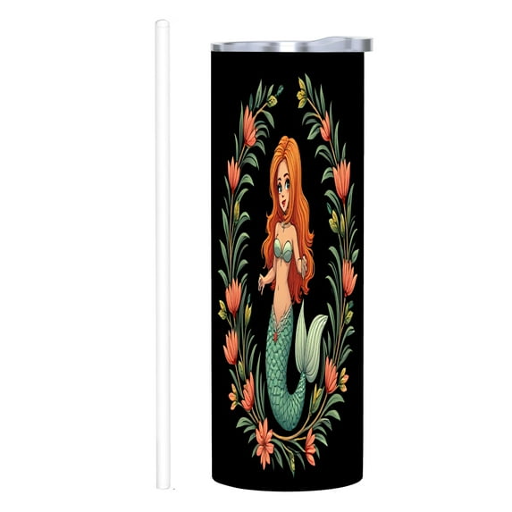 20 oz Stainless Steel Insulated Tumbler - Colorful Floral Design Double ...