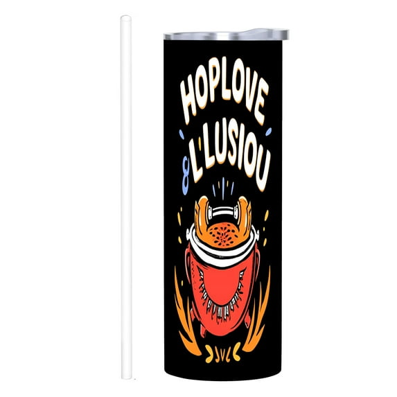 20 oz Stainless Steel Insulated Tumbler - Colorful Frog Pot Design with ...