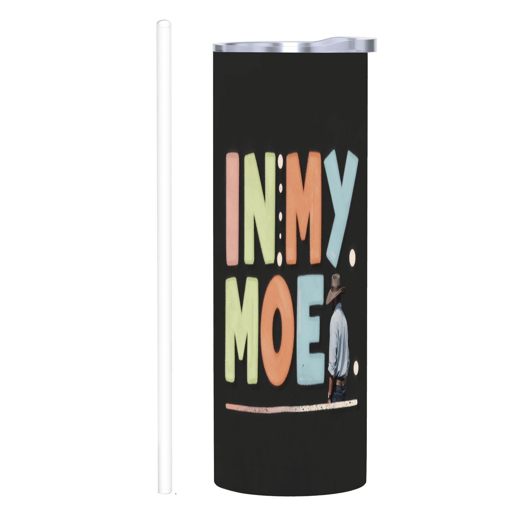 20 oz Stainless Steel Insulated Tumbler - Colorful ' IN:MY MOE ' Design ...
