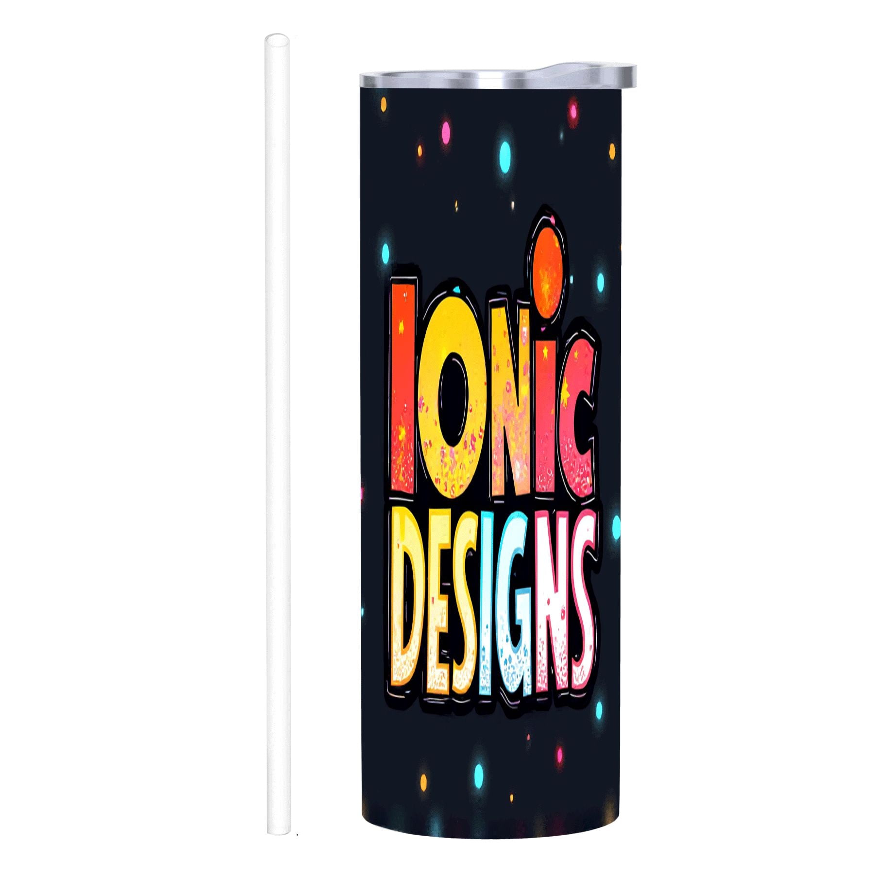 20 oz Stainless Steel Insulated Tumbler - Colorful ' Ionic Designs ...
