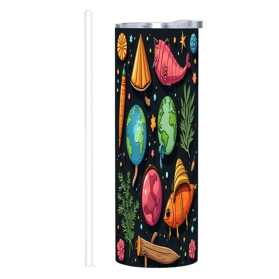 20 oz Stainless Steel Insulated Tumbler - Colorful Marine & Terrestrial ...