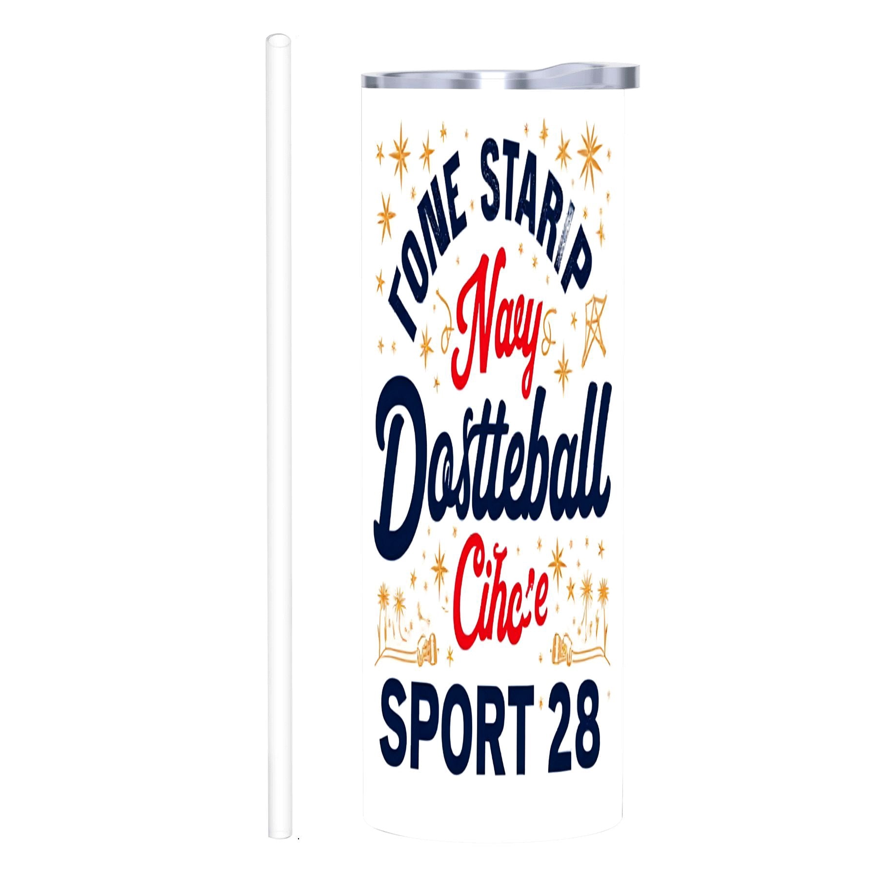 20 oz Stainless Steel Insulated Tumbler - Colorful Star Design Bold ...