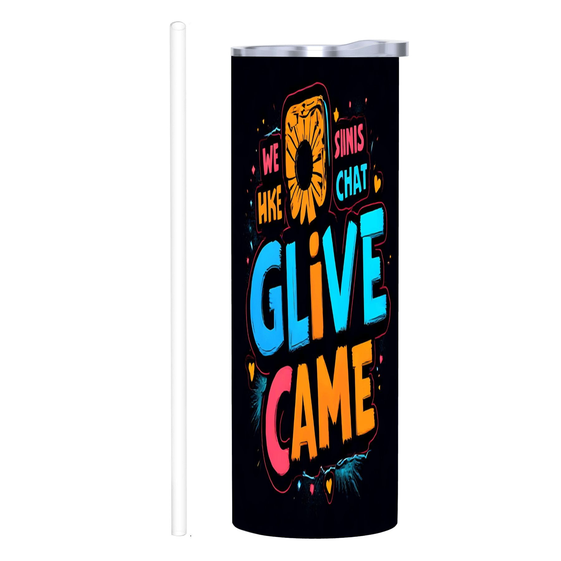 20 oz Stainless Steel Insulated Tumbler - Colorful " WE LIKE GIVE CAME ...