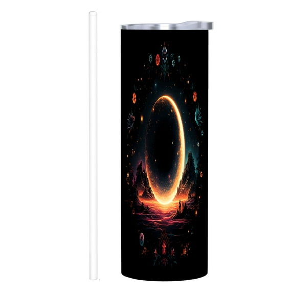 20 oz Stainless Steel Insulated Tumbler - Cosmic Black Hole Design ...