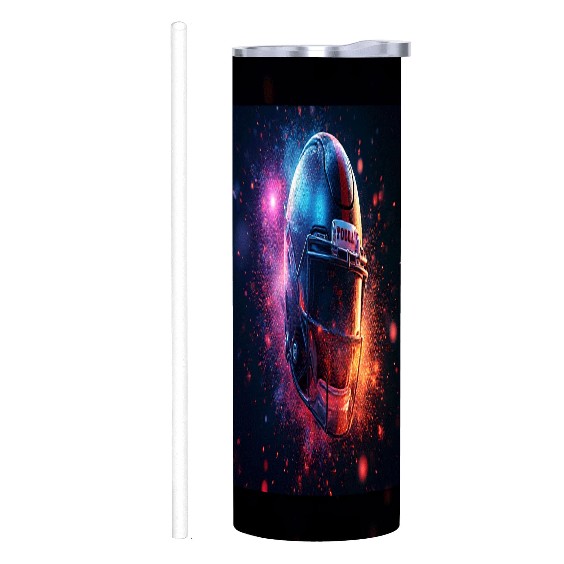 20 oz Stainless Steel Insulated Tumbler - Cosmic Helmet Design Vibrant ...