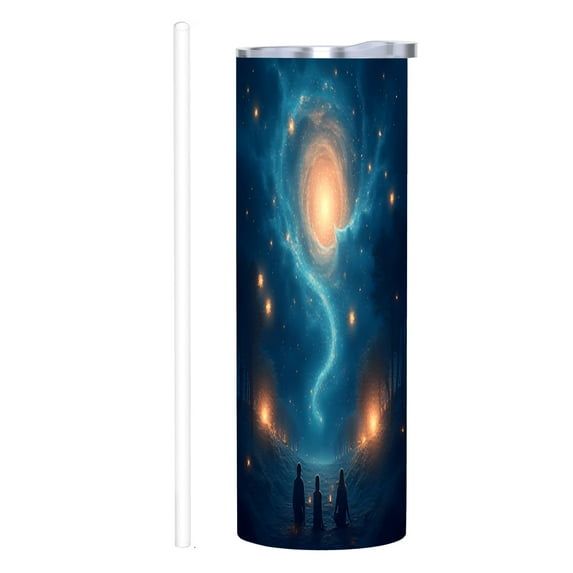 20 oz Stainless Steel Insulated Tumbler - Cosmic Vortex Design with ...
