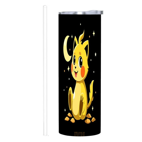 20 oz Stainless Steel Insulated Tumbler - Cute Cartoon Creature Design ...