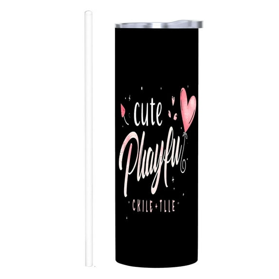 20 oz Stainless Steel Insulated Tumbler - Cute Playful Design with ...