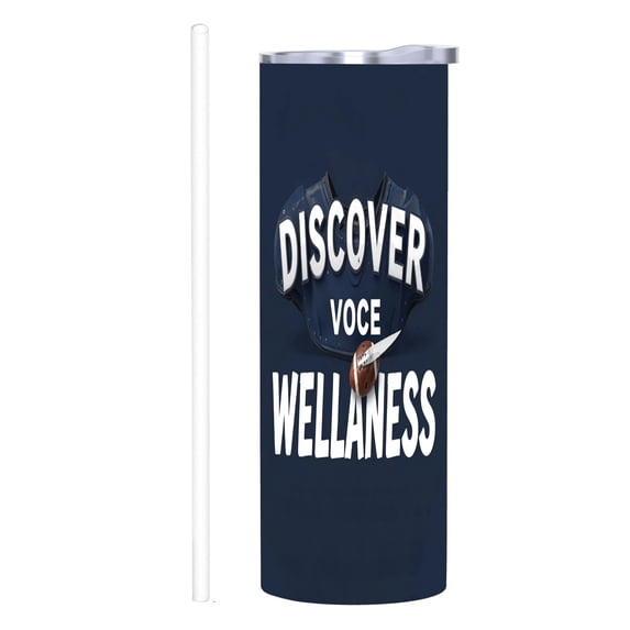 20 oz Stainless Steel Insulated Tumbler - Dark Blue with ' DISCOVER ...