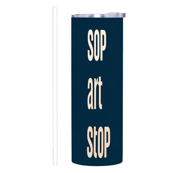 20 oz Stainless Steel Insulated Tumbler - Dark Blue with ' SOP ...