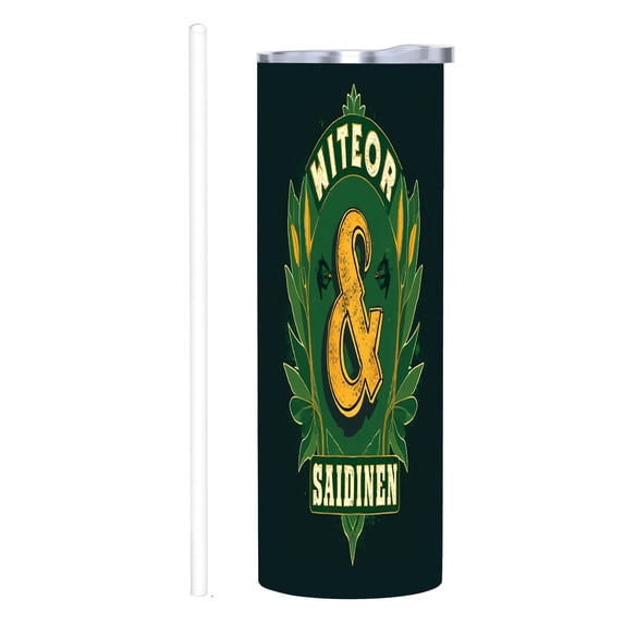 20 oz Stainless Steel Insulated Tumbler - Dark Green with Bold ' WITEOR ...