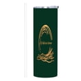 20 oz Stainless Steel Insulated Tumbler - Dark Green with Golden ...