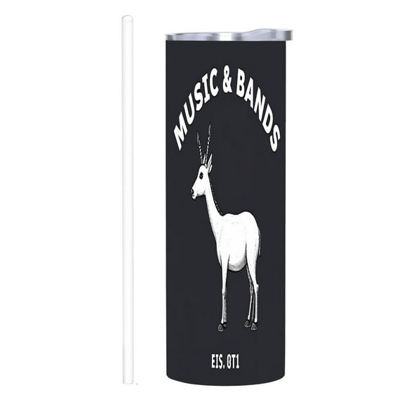 20 oz Stainless Steel Insulated Tumbler - Deer Antler Design Double ...