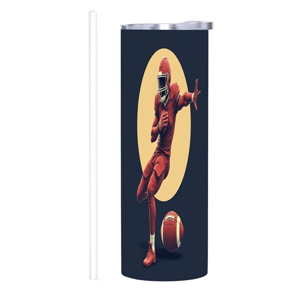 20 oz Stainless Steel Insulated Tumbler - Dynamic Football Player ...