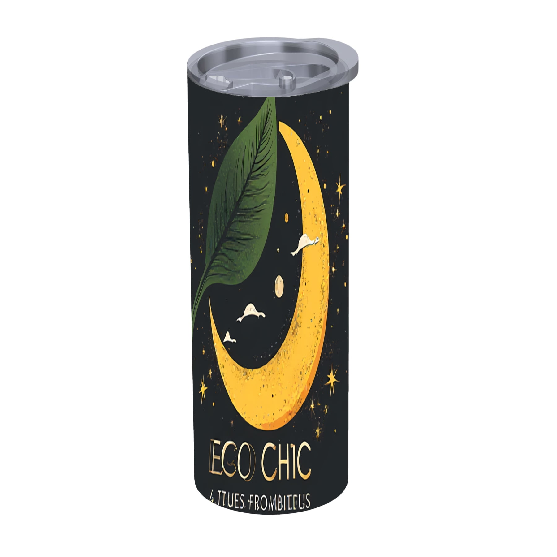 20 oz Stainless Steel Insulated Tumbler - Eco - Chic Design with Yellow ...