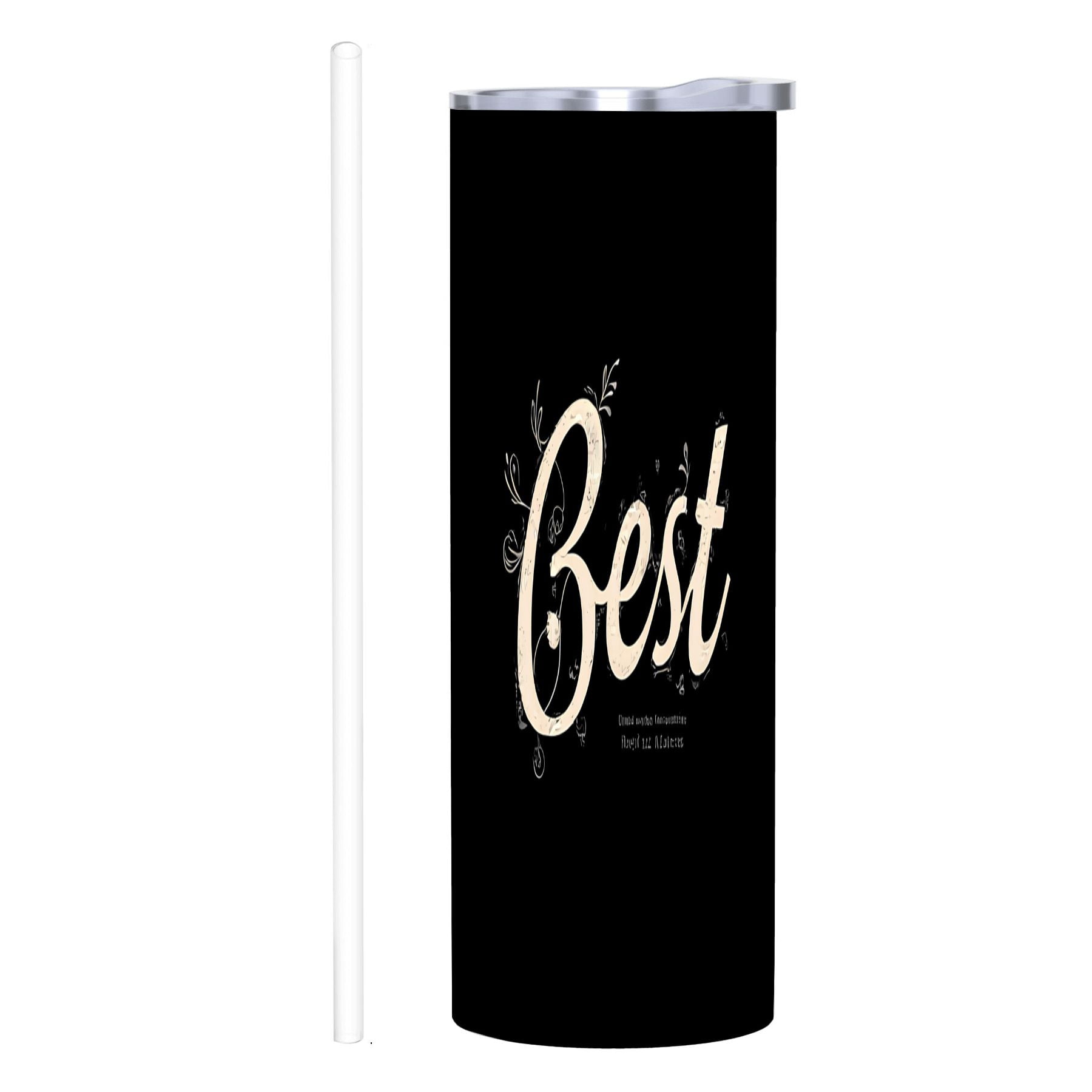 20 oz Stainless Steel Insulated Tumbler - Elegant Black with ' Best ...