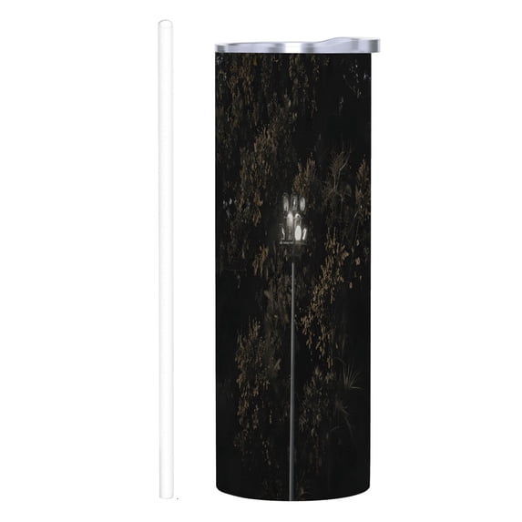 20 oz Stainless Steel Insulated Tumbler - Elegant Dark Design with ...
