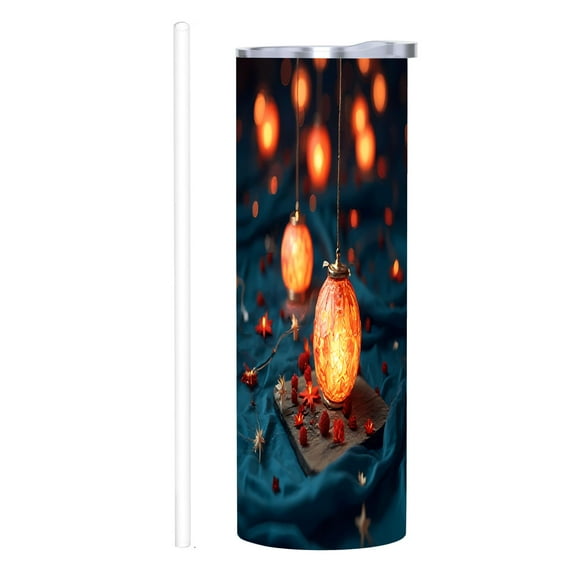 20 oz Stainless Steel Insulated Tumbler - Elegant Floral Pattern Double ...