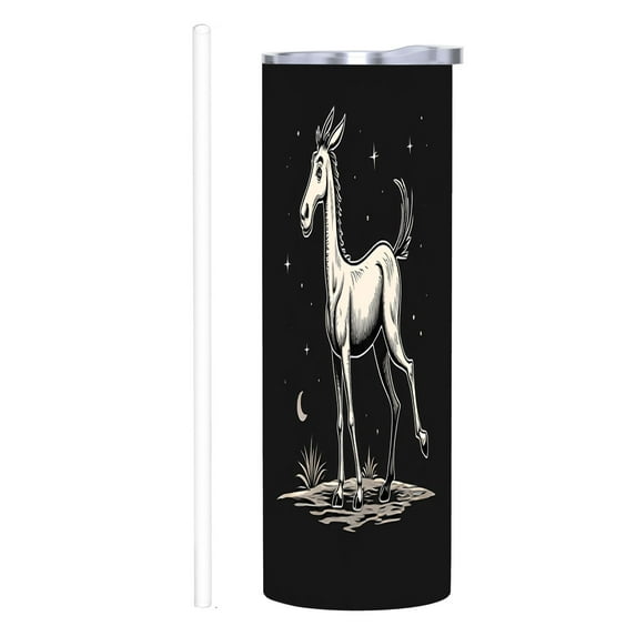 20 oz Stainless Steel Insulated Tumbler - Elegant Horse Under Starry ...