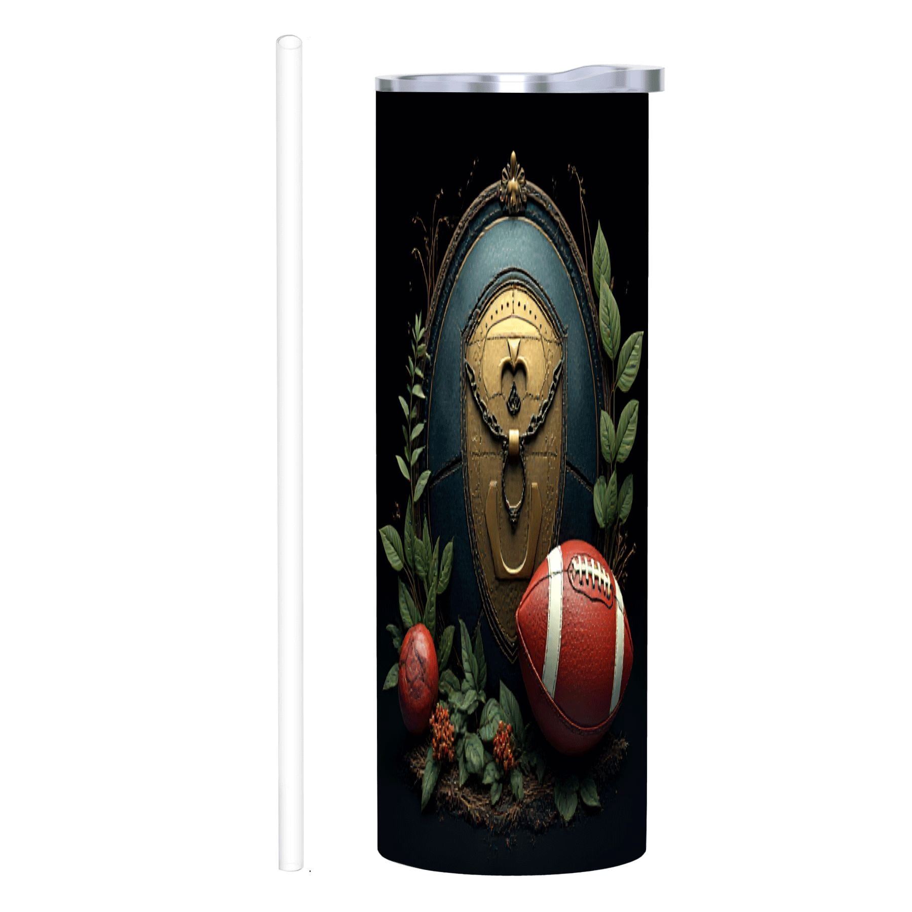 20 oz Stainless Steel Insulated Tumbler - Emblem with Golden Chain ...