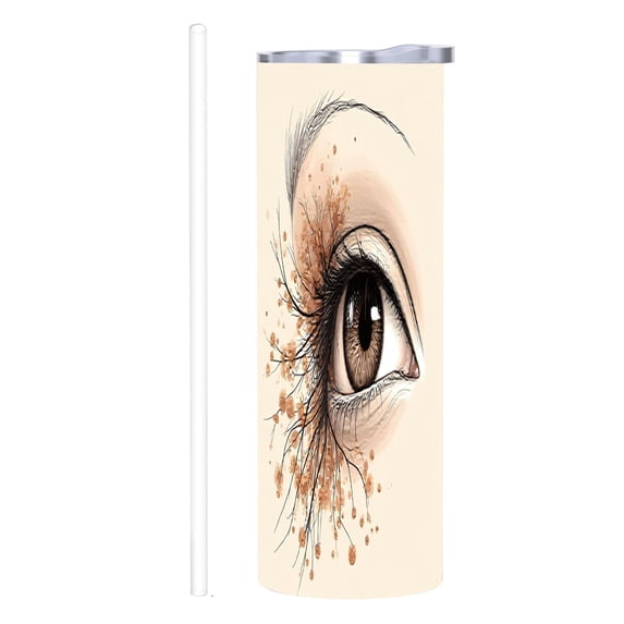 20 oz Stainless Steel Insulated Tumbler - Eye Design with Intricate ...