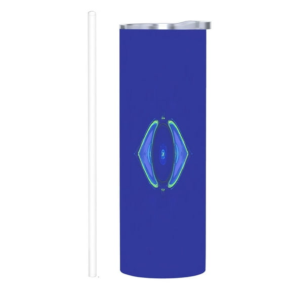 20 oz Stainless Steel Insulated Tumbler - Eye Pattern Design Blue ...