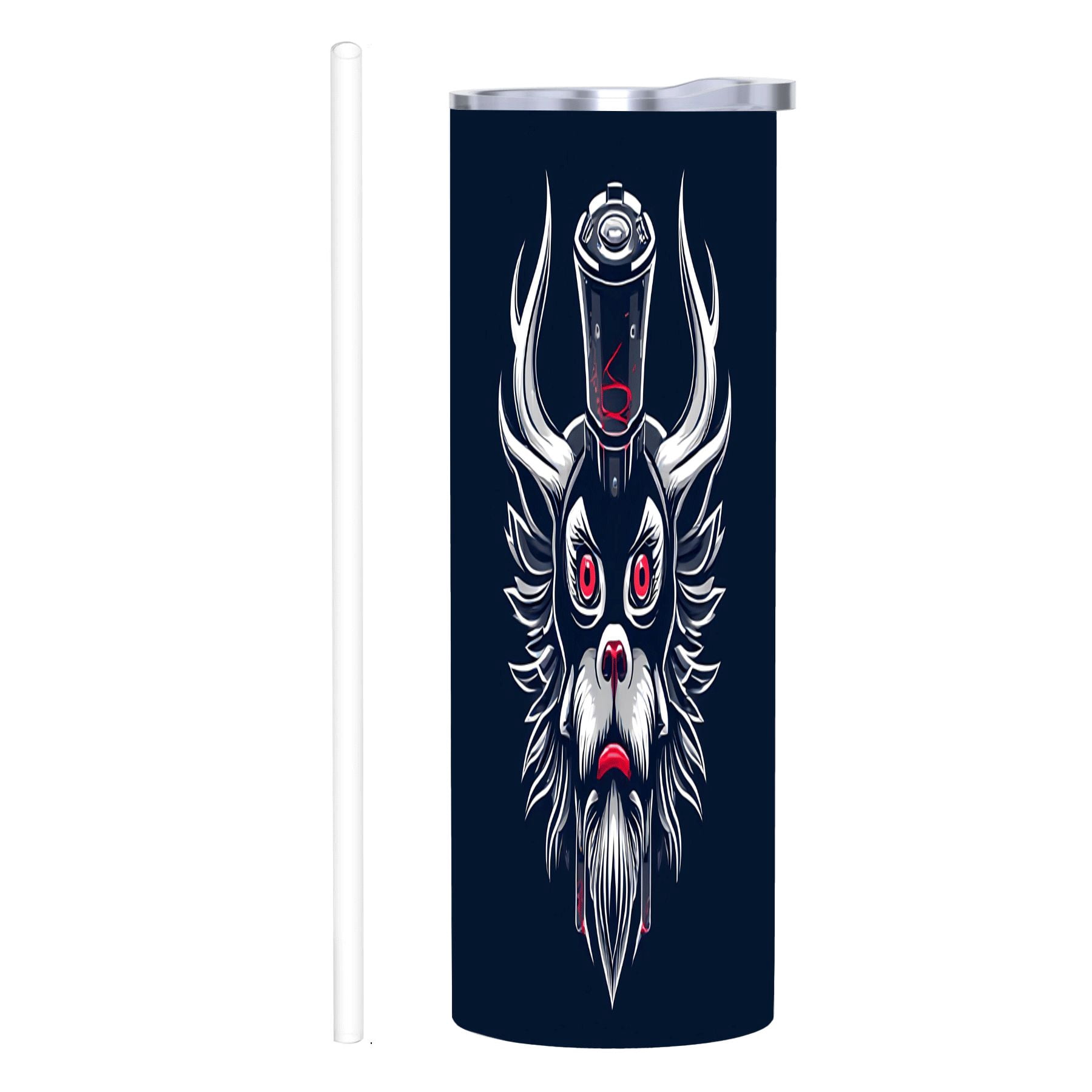 20 oz Stainless Steel Insulated Tumbler - Fantasy Creature Design with ...