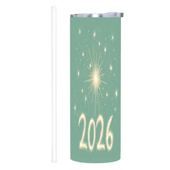20 oz Stainless Steel Insulated Tumbler - Festive Star & Sparkler ...