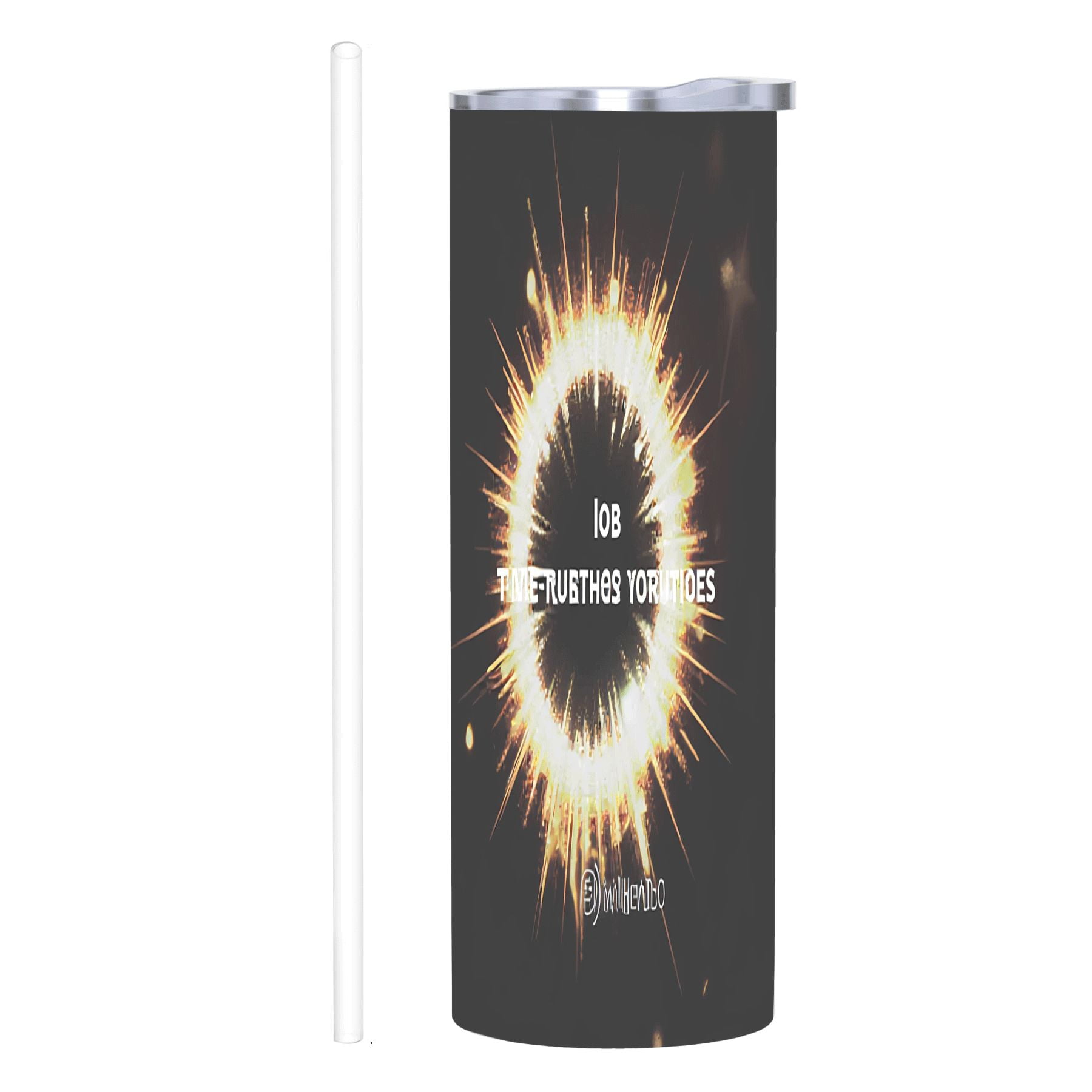 20 oz Stainless Steel Insulated Tumbler - Fiery Explosion Design Double ...