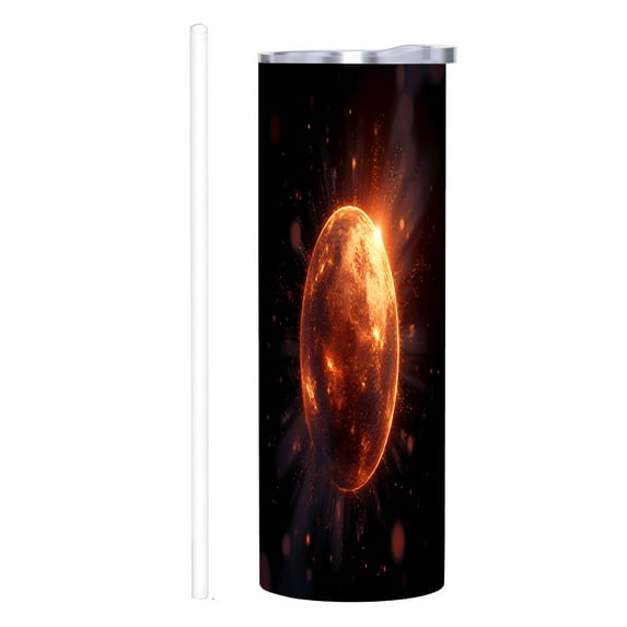 20 oz Stainless Steel Insulated Tumbler - Fiery Planet Design Double ...