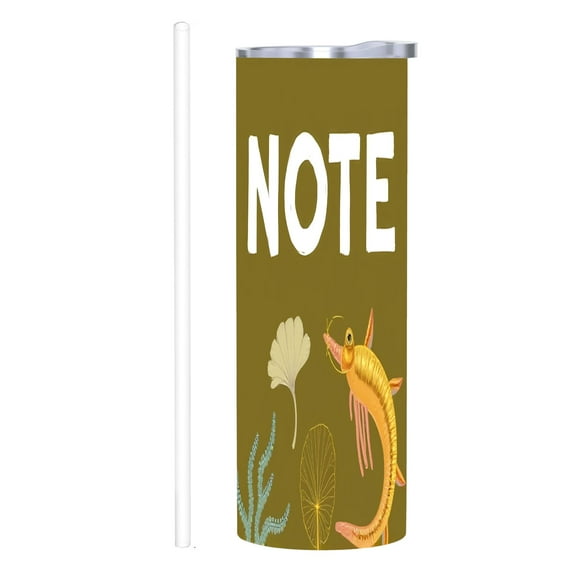 20 oz Stainless Steel Insulated Tumbler - Fish & Sea Plant Design ...