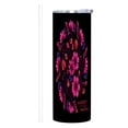 20 oz Stainless Steel Insulated Tumbler - Floral Design in Pink Red ...