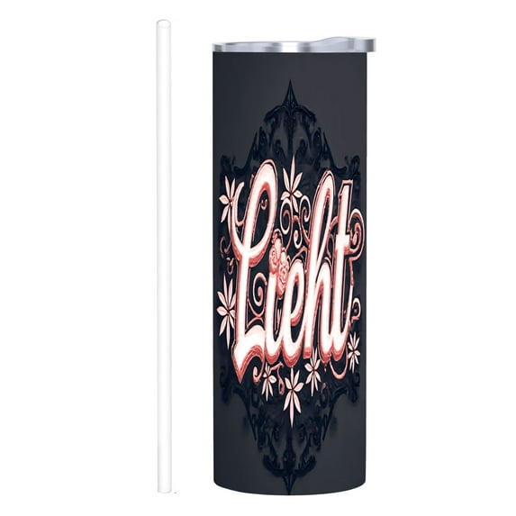 20 oz Stainless Steel Insulated Tumbler - Floral Pattern with ' Lieh ...