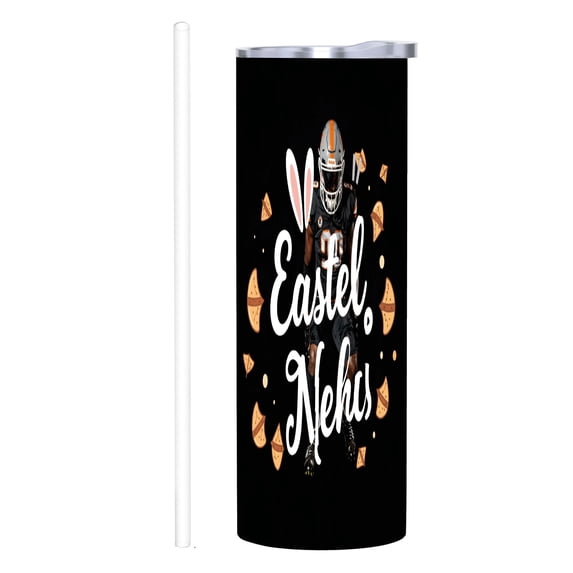 20 oz Stainless Steel Insulated Tumbler - Football Player Design with ...